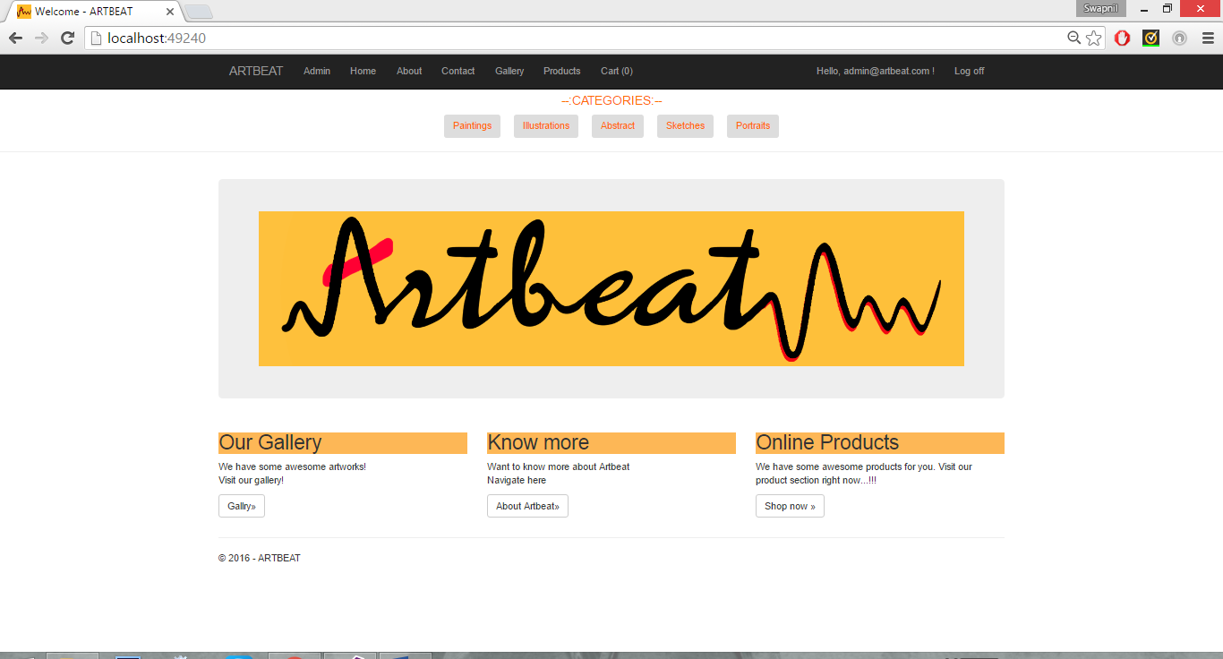 Online Art Gallery | SourceCodester
